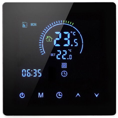 Thermostat connecté WiFi pour chaudière à gaz, thermostat d'ambiance programmable, contrôleur de ...