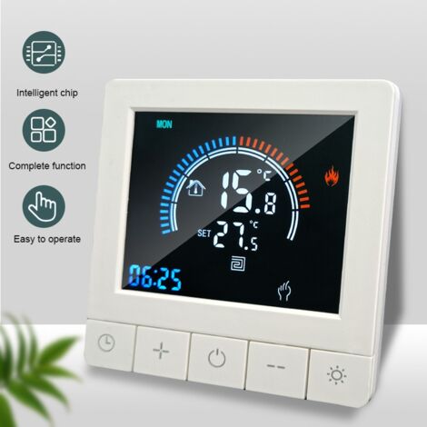Thermostat intelligent Thermostat de chauffage Thermostat d'ambiance Thermostat de chauffage au ...