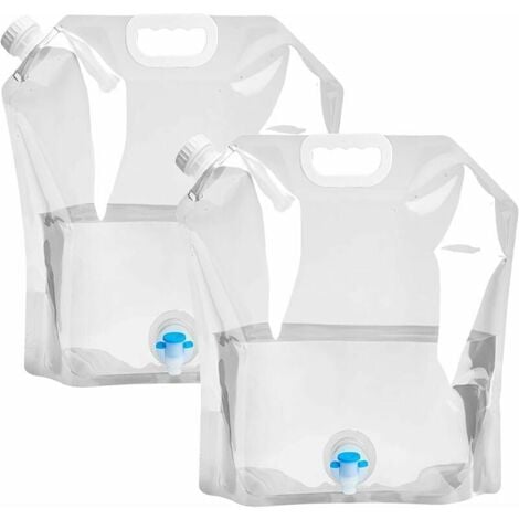 2 pièces Réservoir d'eau Sac d'eau Pliable PE Conteneur d'eau Sac de stockage d'eau Pliant Poche ...