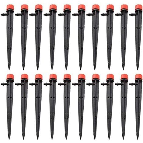 60pcs Irrigation goutteurs réglable Micro Irrigation Goutte à Goutte 8 ...