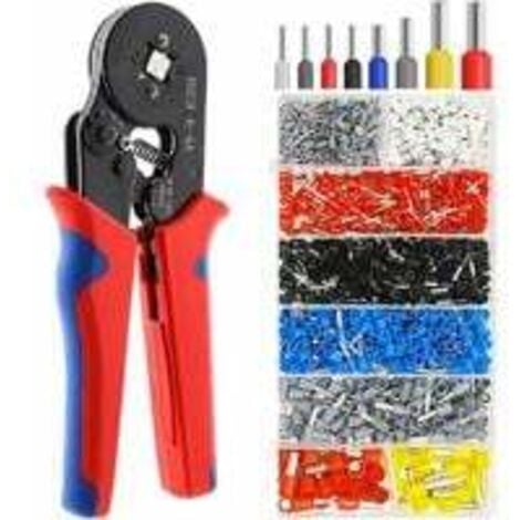 Pince à sertir d'électricien Pince à Sertir Kit, Embout de Cablage Outil de Sertissage Cosse ...