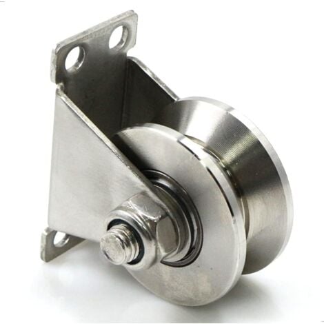Roues en Acier avec Rainure en V, Poulie de Levage, Poulies pour Cordes en Acier, Poulie Inox ...