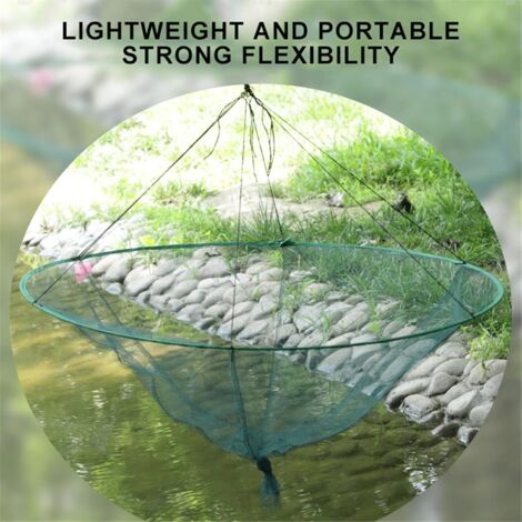 Filet De Pêche Pliable, Crevettes Panier Maille De Homard Rond Coulée à ...