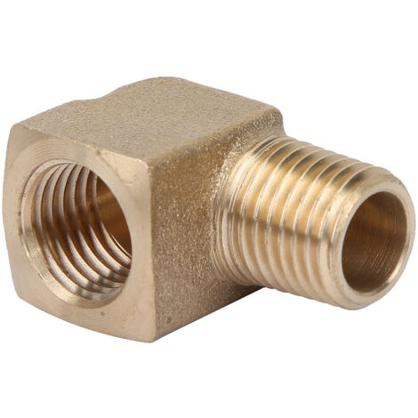 Coude Laiton Raccord Tuyau 90 Degré Rue 1/4"Female NPT
