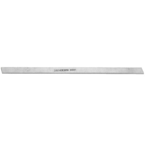 Outil de tournage pour tour en acier rapide HSS, barre carrée en acier blanc (3 x 10 x 200 mm)