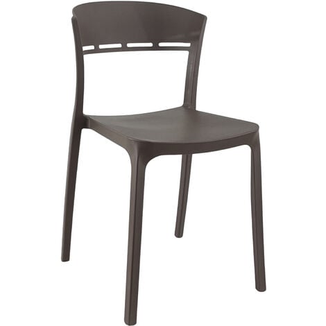 SEDIA IN POLIPROPILENE ENEA DA INTERNO ESTERNO GIARDINO IMPILABILE ...