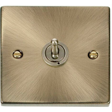 Antique Brass Intermediate 10AX Toggle Light Switch