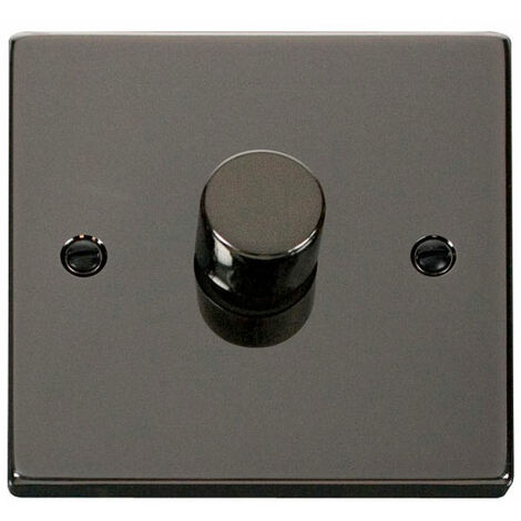 Black Nickel 1 Gang 2 Way LED 100W Trailing Edge Dimmer Light Switch ...