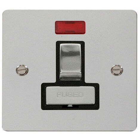Flat Plate Polished Chrome 13A Fused Ingot Connection Unit Switched ...