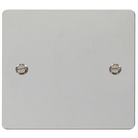 Flat Plate Polished Chrome 1 Gang Blank Plate - SE Home