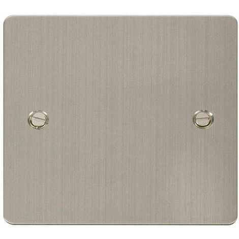Flat Plate Stainless Steel 1 Gang Blank Plate - SE Home