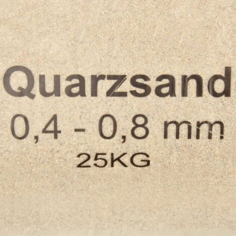 Sable filtrant 25 kg 0,4-0,8 mm - The Living Store