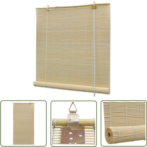 The Living Store Store à rouleau bambou naturel 100x160 cm - Stores ...