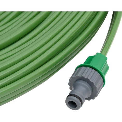 Tuyau d'arrosage à 3 tubes vert 15 m PVC - The Living Store