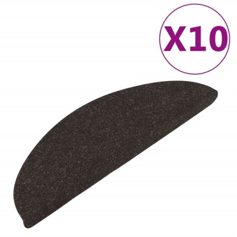 Tapis d'escalier auto-adhésifs 10 pcs noir 56x17x3 cm - Tapis D ...