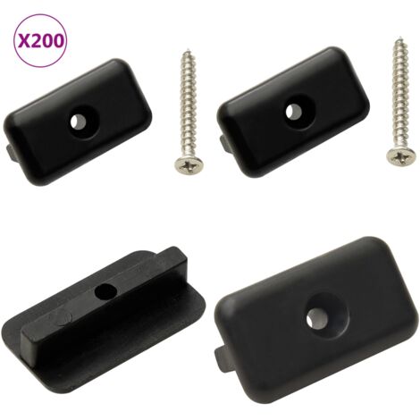 Clips de fixation et vis 200 pcs Plastique et inox 304 - Clips De ...