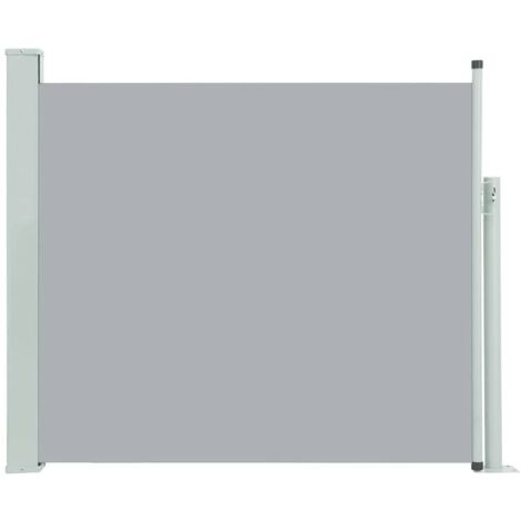 Auvent latéral rétractable de patio 100x300 cm Gris - Store Latéral ...