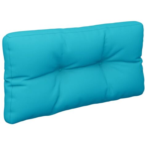 Coussin de palette turquoise 80x40x12 cm tissu - Coussin Exterieur ...