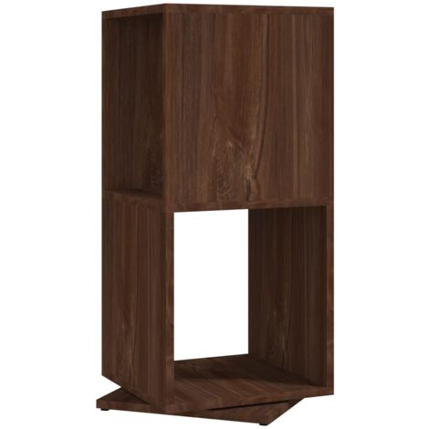 Armoire rotative Chêne marron 34,5x34,5x75,5 cm bois ingénierie ...