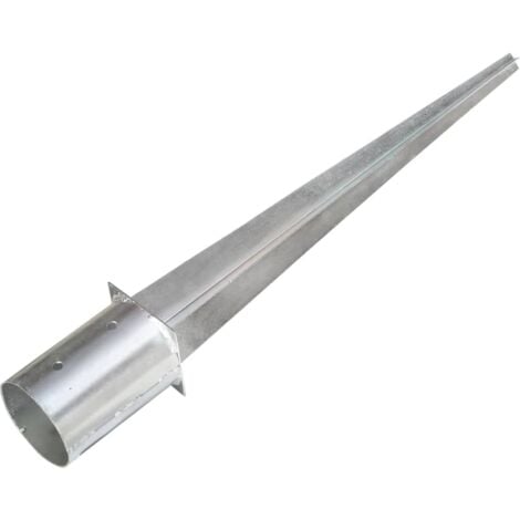 Piquets au sol 6 pcs Argenté 10x76 cm Acier galvanisé - piquet au sol ...