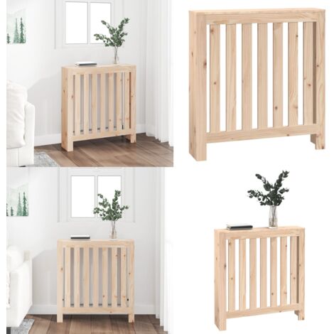 Cache-radiateur 79,5x19x84 cm Bois massif de pin - cache-radiateur ...
