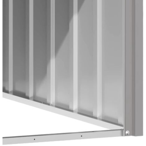 Niche pour chien Gris 116,5x153x81,5 cm Acier galvanisé - niche pour ...