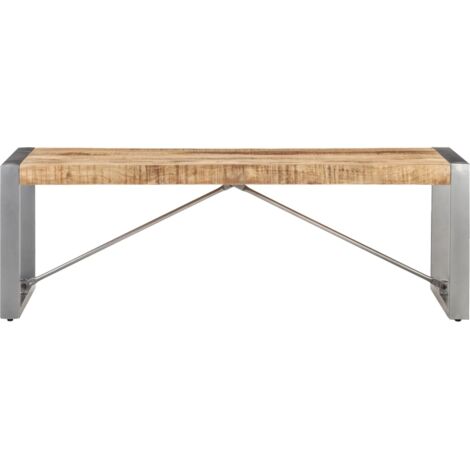 Table basse de salon design en bois véritable de manguier de 120cm ...