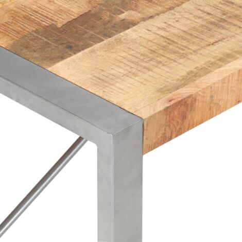 Table basse de salon design en bois véritable de manguier de 120cm ...