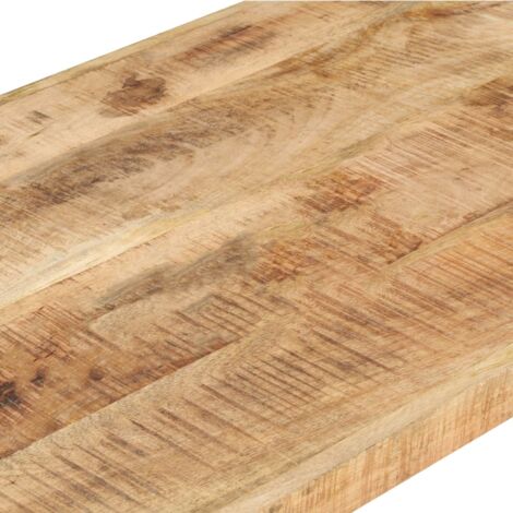 Table basse de salon design en bois véritable de manguier de 120cm ...