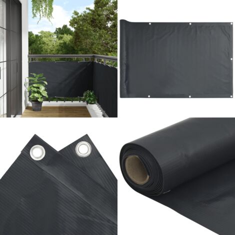Écran de balcon en tissu Oxford 75x400 cm Anthracite - Écran De Balcon ...