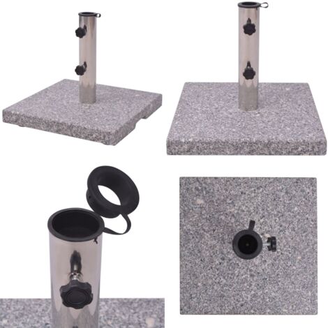 Socle de parasol en granite 20 kg - base de parasol - bases de parasol ...