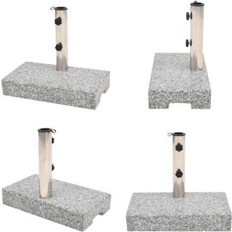Socle de parasol Granite rectangulaire 25 kg - socle de parasol ...