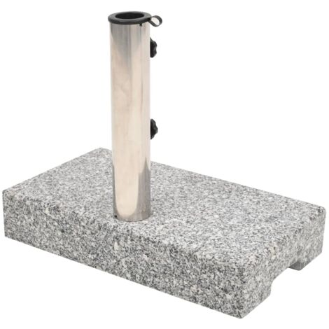 Socle de parasol Granite rectangulaire 25 kg - socle de parasol ...
