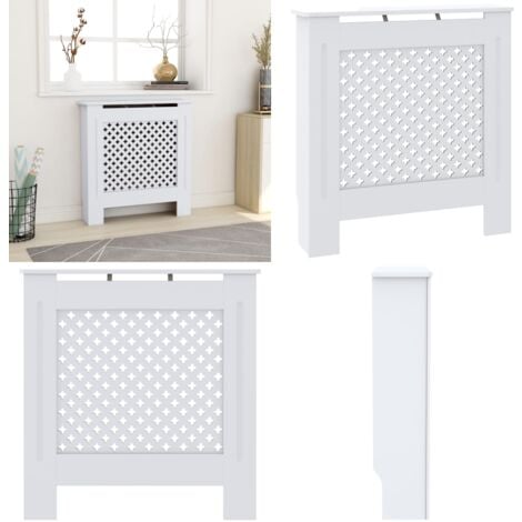 Cache-radiateur MDF Blanc 78 cm - cache-radiateur - cache-radiateurs ...