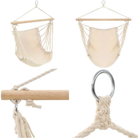 Hamac couleur crème 185 x 125 cm - Hamac - hamacs - Home & Living