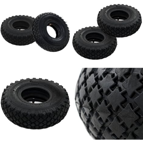 2 pneus 2 chambres à air 3.00-4 260x85 pour roue de diable - pneu et ...