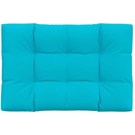 Coussin de palette turquoise 120x80x12 cm tissu - Coussin Exterieur ...