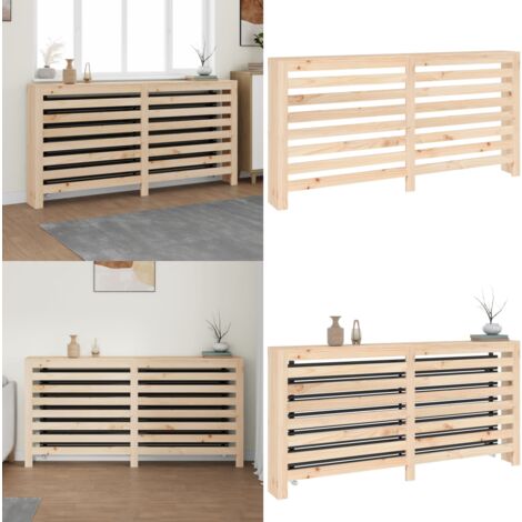 Cache-radiateur 169x19x84 cm Bois massif de pin - cache-radiateur ...