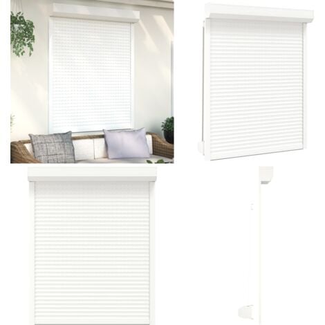 Volet roulant aluminium 120x150 cm blanc - volet roulant - volets ...