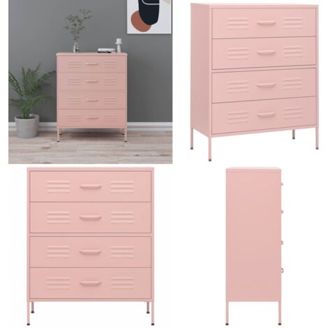 Commode Rose 80x35x101,5 cm Acier - commode - commodes - Home & Living