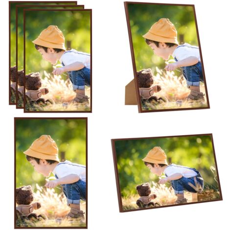 Collage de cadres photo 3 pcs de mur table Bronze 59,4x84cm MDF - cadre ...