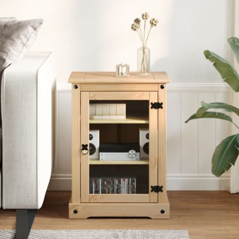 Meuble HiFi Corona 60x50x82 cm bois de pin massif - Meubles Tv - Meuble ...