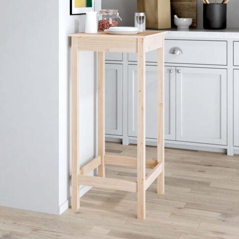 Table de bar 50x50x110 cm bois massif de pin - Table Basse - Table ...