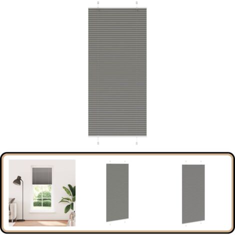 vidaXL Store plissé anthracite 90x200 cm largeur du tissu 89,4 cm