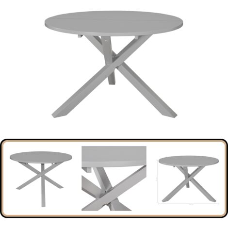 vidaXL Table à manger gris 120x75 cm MDF