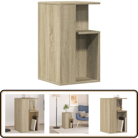 Table d'appoint chêne sonoma 35x35x60 cm bois d'ingénierie - Table D ...