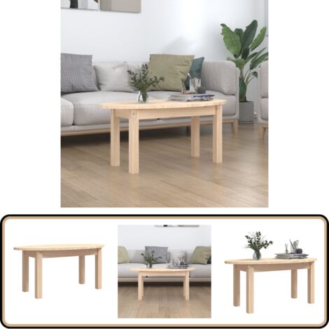 Table basse 80x40x35 cm Bois massif de pin - Table Basse Design - Table ...
