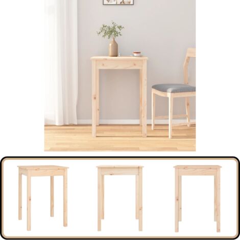 Table à manger 55x55x75 cm Bois massif de pin - Table À Manger - Table ...