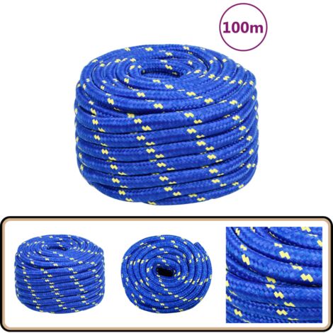 Corde de bateau Bleu 20 mm 100 m Polypropylène - Corde De Bateau ...