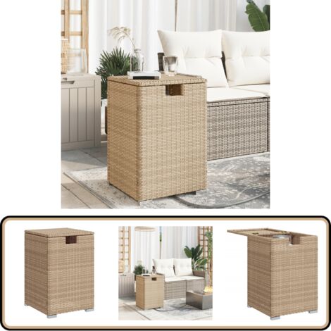 Table de couverture de bouteille de propane beige 40x40x60 cm - Meuble ...